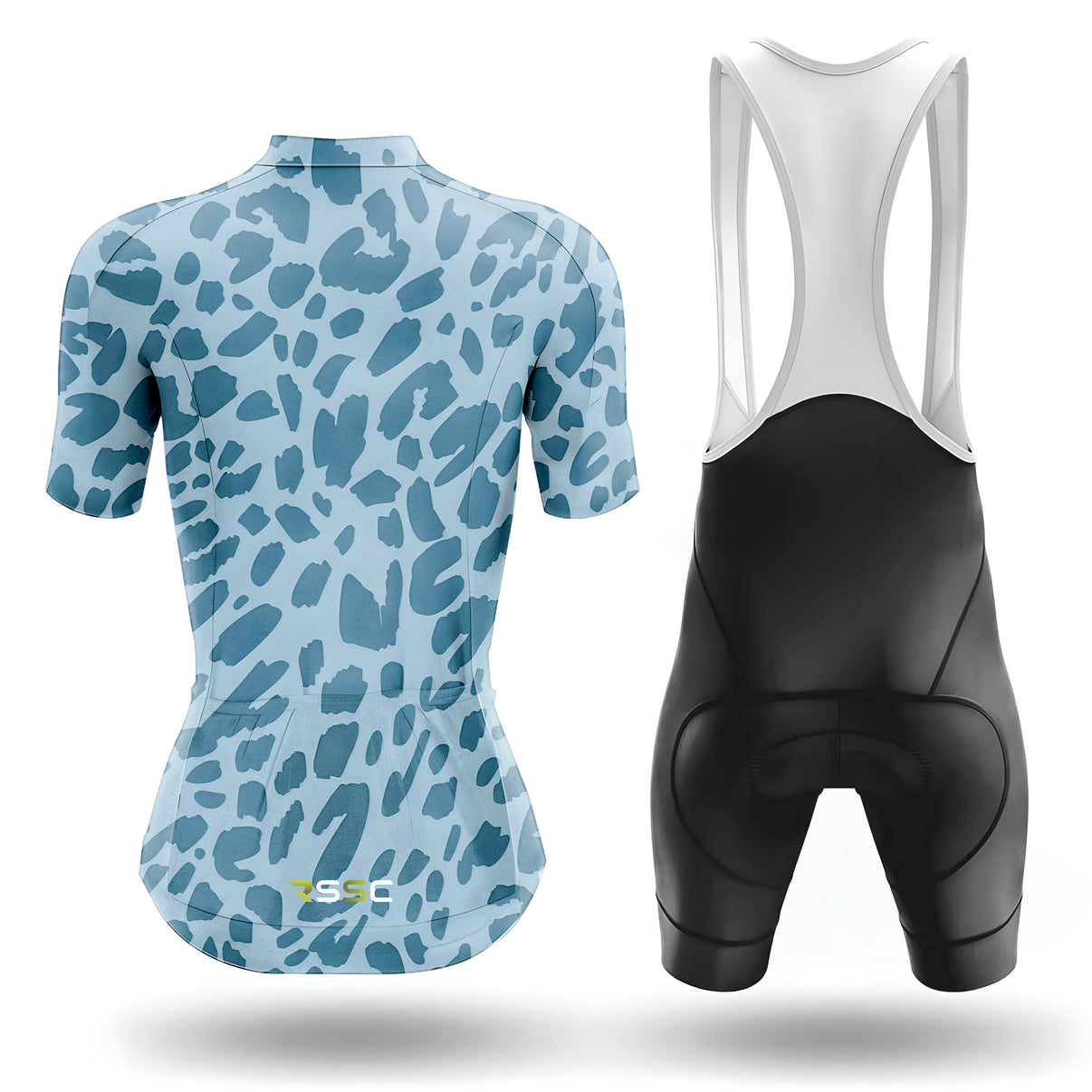 Blue Leopard Print Women's Short Sleeve Cycling Kit – Rssc Sports