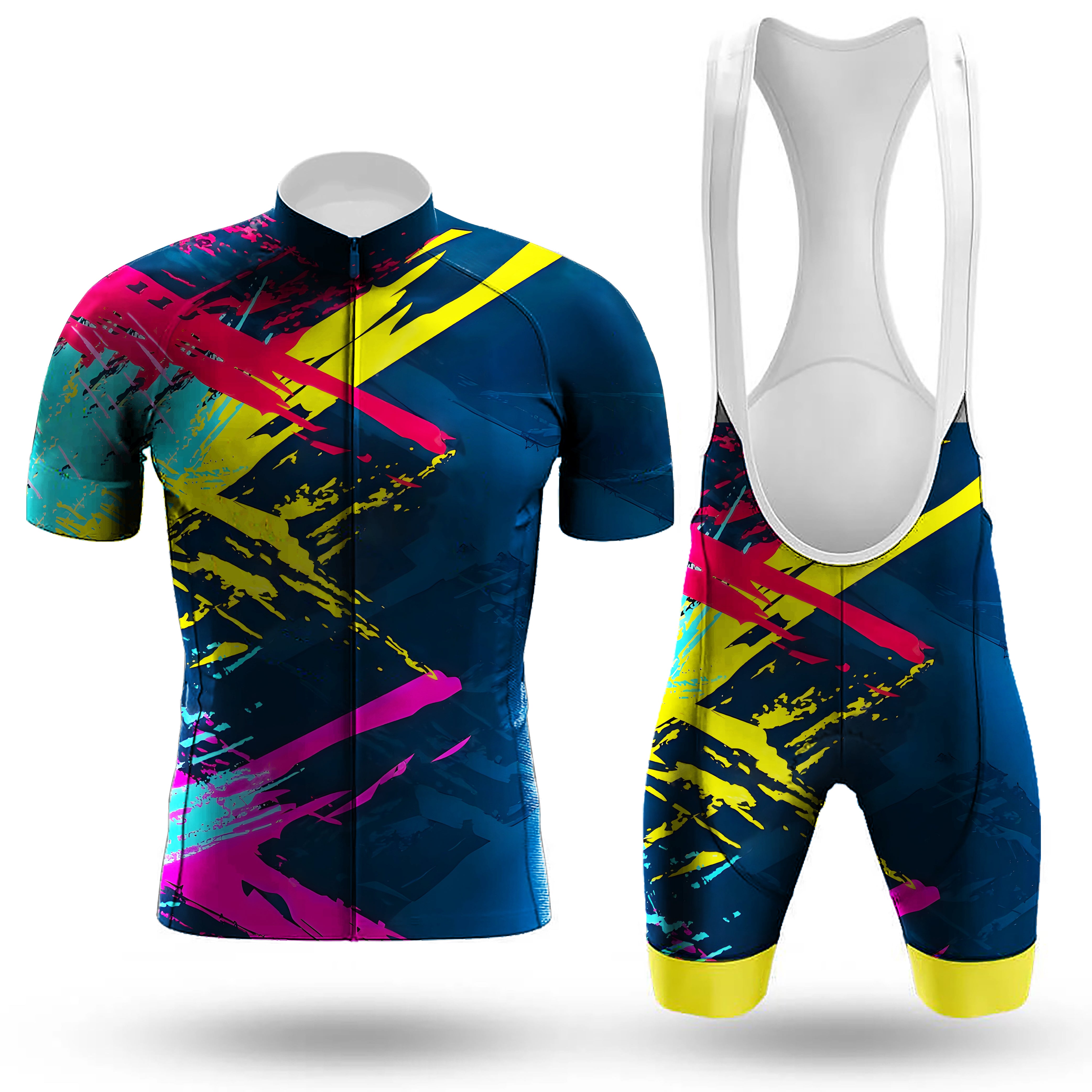 Colorful Abstract Movement Men's Cycling Kit - Bold & Stylish | RSSC ...