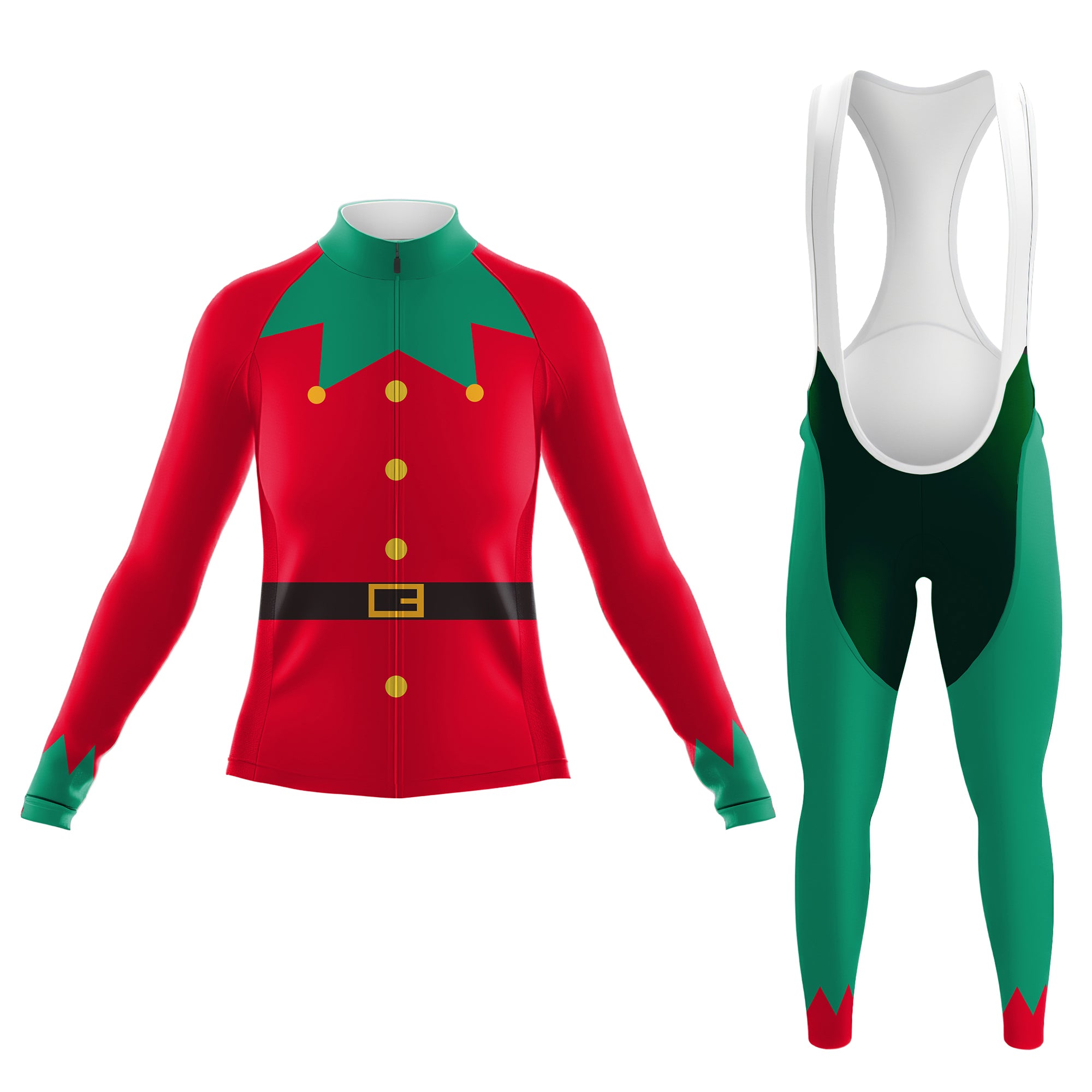 Christmas Elf Women's Long Sleeve Cycling Kit | RSSC Sports – Rssc Sports