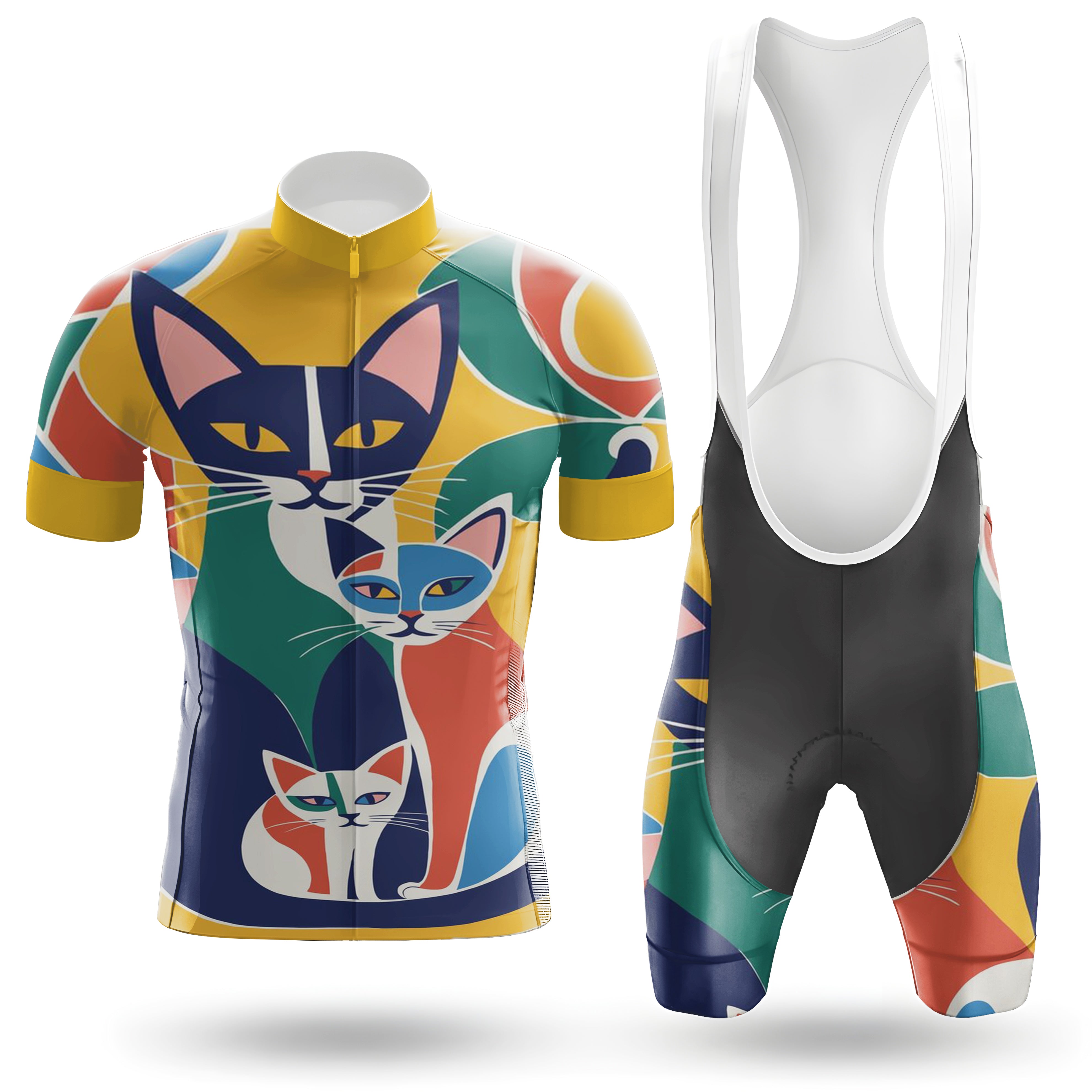 Colorful Cat Family Men's Cycling Kit - Bold & Stylish | RSSC Sports ...