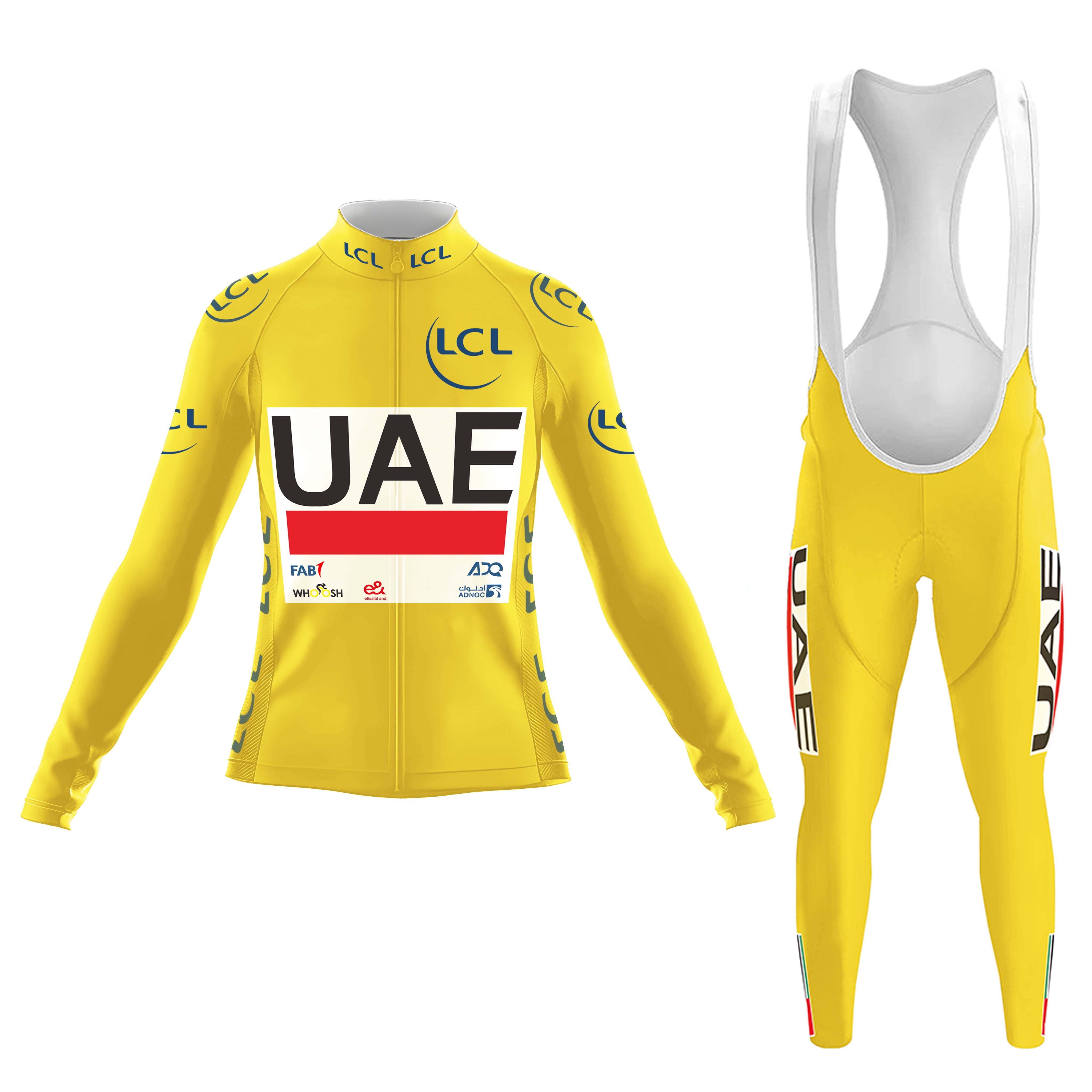 2025 UAE Team Men's Long Sleeve Cycling Kit | RSSC Sports – Rssc Sports