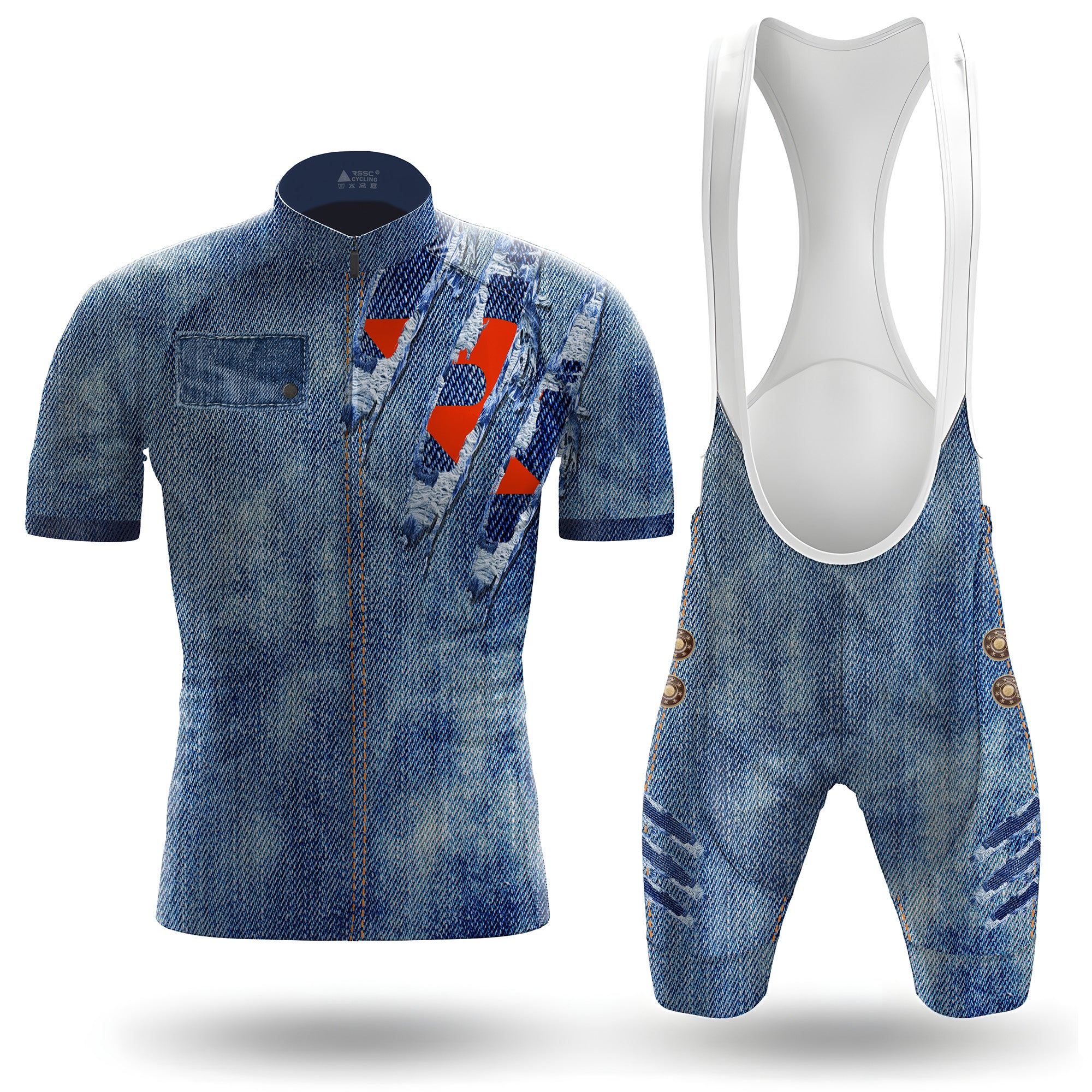 Denim Flux Pro Men's Short Sleeve Cycling Kit - Bold & Stylish | RSSC ...