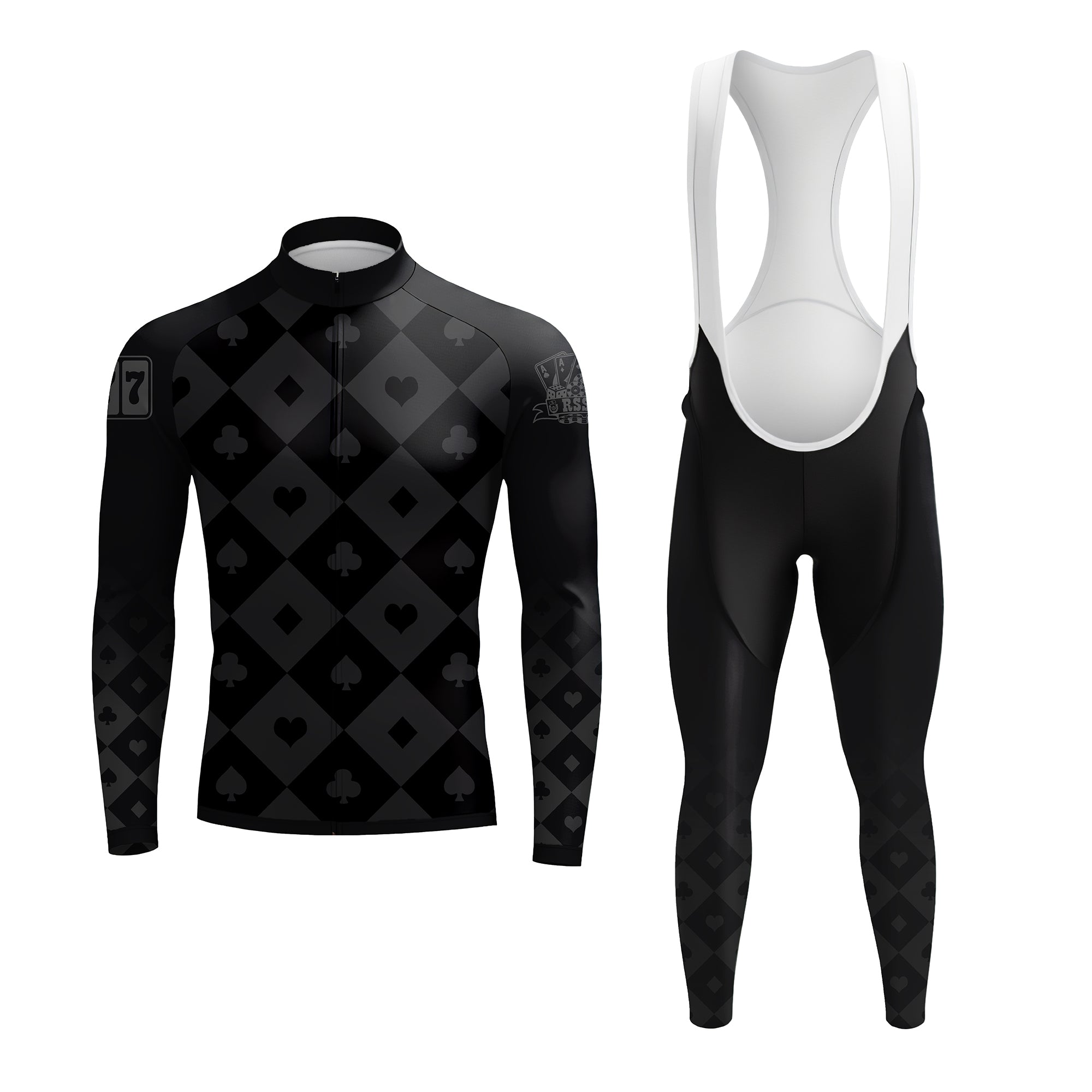 The Midnight Ace Men's Long Sleeve Cycling Kit | RSSC Sports – Rssc Sports