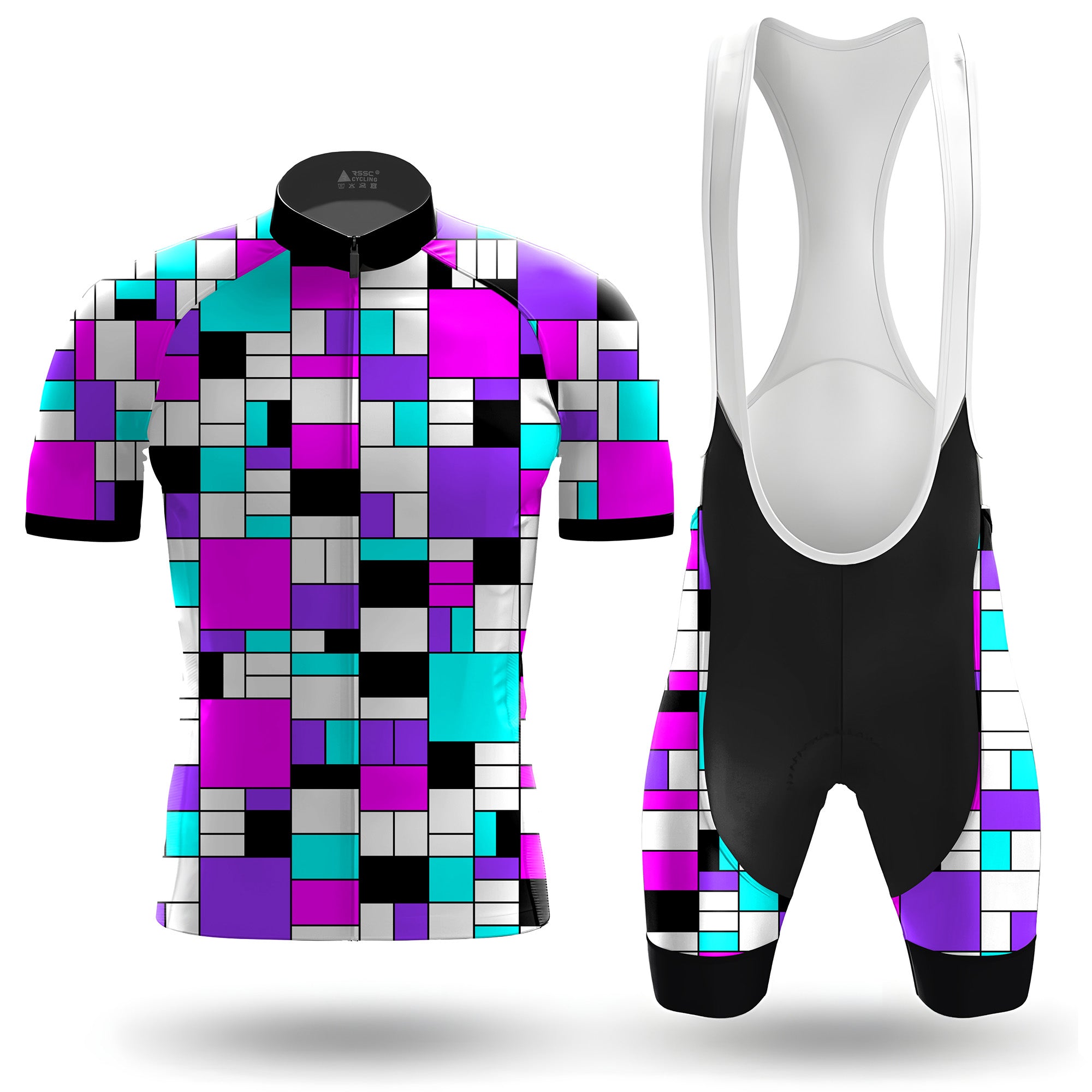 Neon Mosaic Elite Men's Short Sleeve Cycling Kit - Bold & Stylish ...
