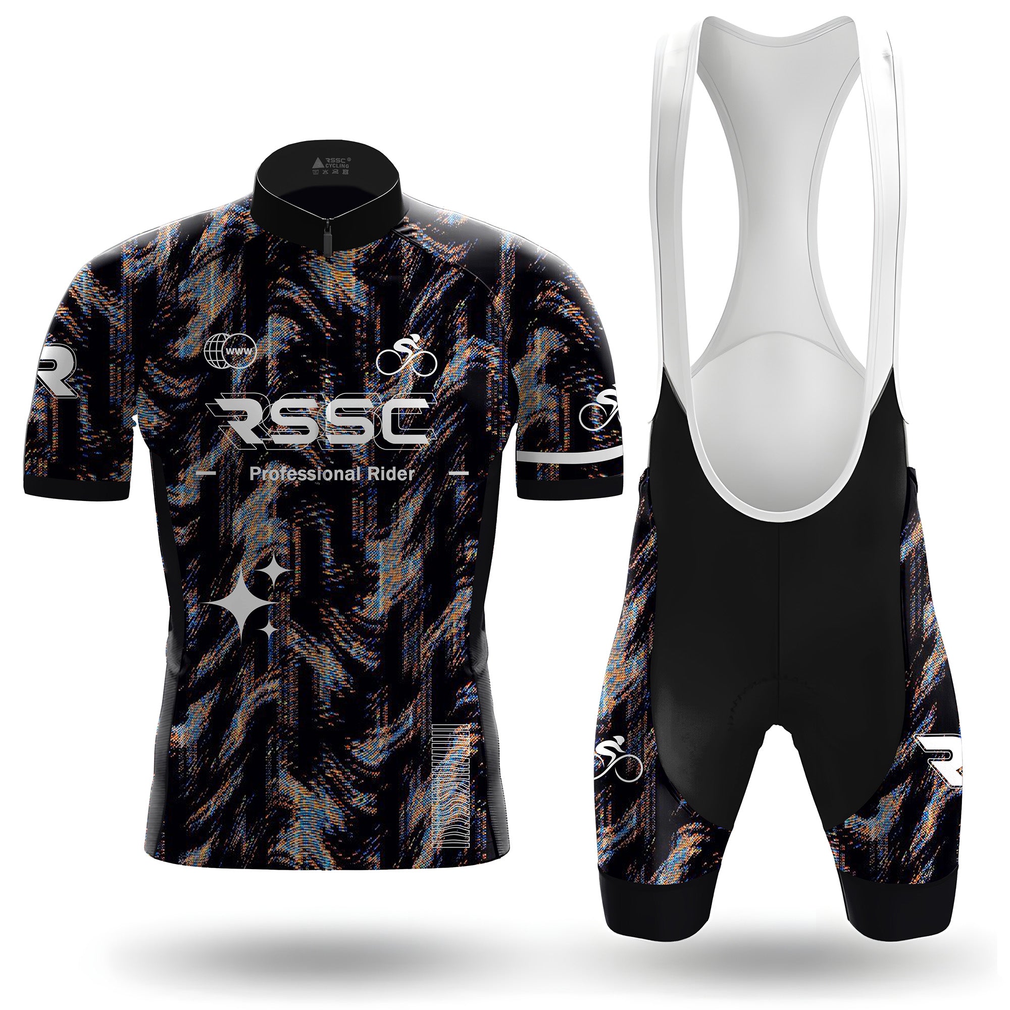 RSSC Glitch Signal Pro Men's Short Sleeve Cycling Kit - Bold & Stylish ...