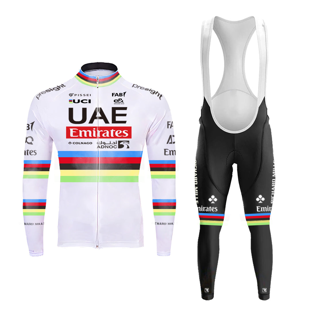 Iridescence Emirates Fleet UAE Men's Long Sleeve Cycling Kit | RSSC ...
