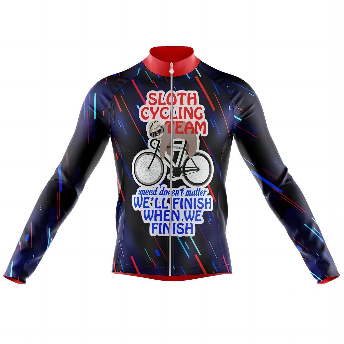 Sloth Cycling Team Men's Long Sleeve Cycling Jersey – Rssc Sports